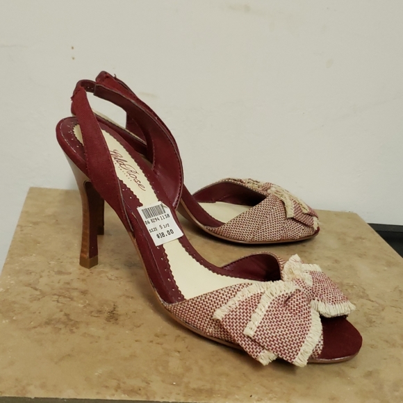 Lela Rose | Shoes | Red Bow Sandals Sz 55 | Poshmark